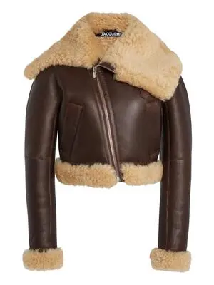 JACQUEMUS Aviator Shearling Jacket