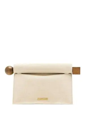 Jacquemus Rond Carre Clutch - White