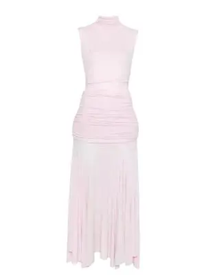 Magda Butrym Silk Midi Dress - Pink
