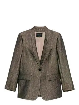Giorgio Armani Single-button Blazer - Brown