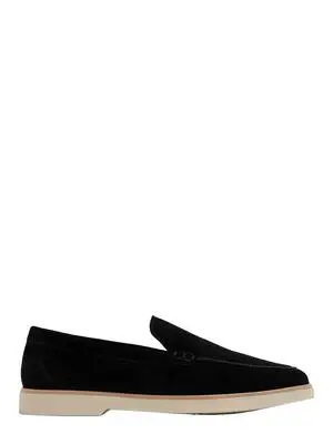 Magnanni Suede Loafers - Black