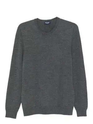DRUMOHR Crew-neck Wool Sweater - Grey