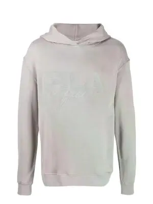 FILA Logo-embroidered Hoodie - Grey