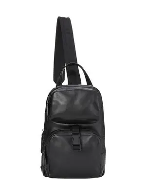 Prada Leather Sling Backpack - Black