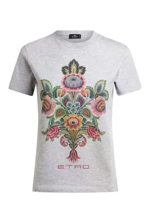 Etro Paisley-print T-shirt - Grey