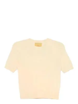 Guest In Residence Compass Cashmere T-Shirt Neutrals