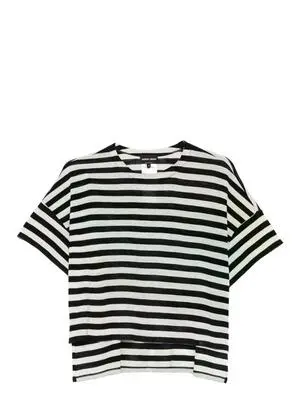 GIORGIO ARMANI Striped Virgin-Wool Top