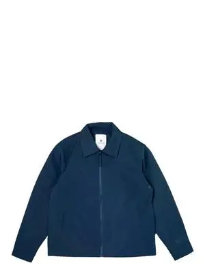 WELTER SHELTER Zip-up Crinkled Shirt Jacket - Blue