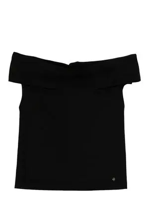 ANINE BING Off-shoulder Top - Black