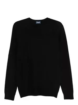 DRUMOHR Long-sleeve Wool Sweater - Black
