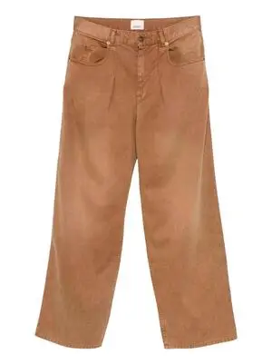 Isabel Marant Pleat Front Straight-leg Jeans - Brown