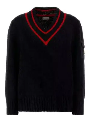 Moncler V-neck Jumper - Black