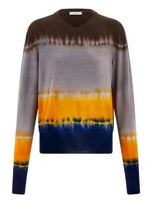 FERRAGAMO Tie-dye Jumper - Brown