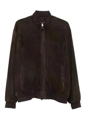 CANALI Suede Bomber Jacket