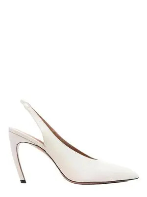 Attico 100mm Viper Slingback Pumps - Neutrals
