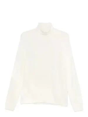 Kiton Knit Turtleneck Sweater - White