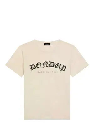 DONDUP Logo-print T-shirt - Neutrals