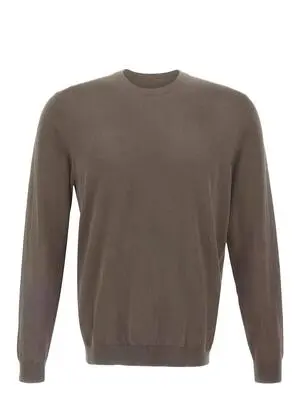 DIKTAT Round-neck Sweater - Brown
