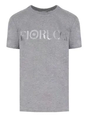 Fiorucci Logo-print Crew-neck T-shirt - Grey
