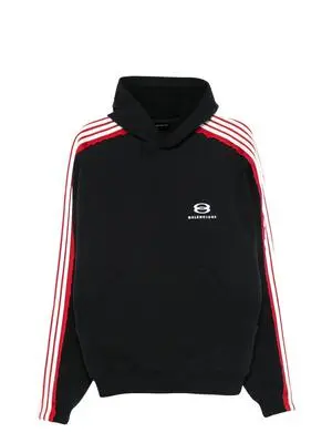 Balenciaga Striped Hoodie - Black