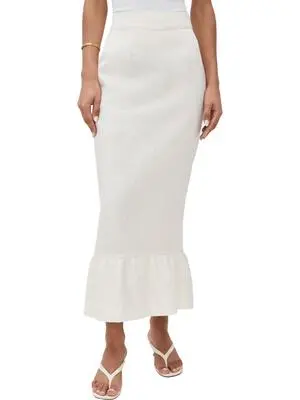 Posse Matilda Column Skirt - Cream