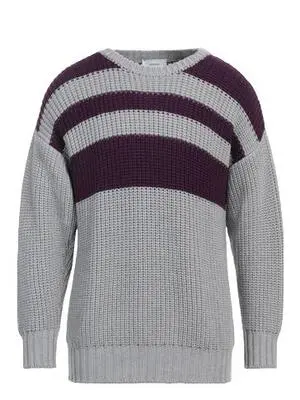 LARDINI Wool Crewneck Sweater Grey