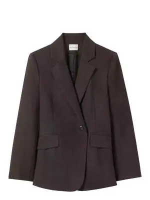 Claudie Pierlot Single-breasted Wool Blazer - Brown