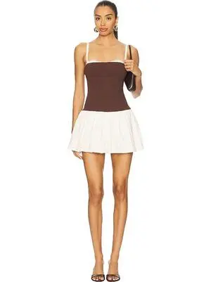 Show Me Your Mumu Tiffany Skort Dress - Chocolate