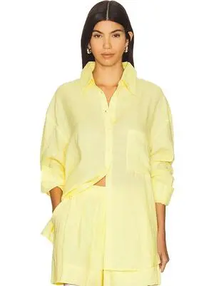 AEXAE AEXAE Linen Woven Shirt Yellow