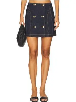 Ulla Johnson Clara Mini Denim Skirt - Tigris