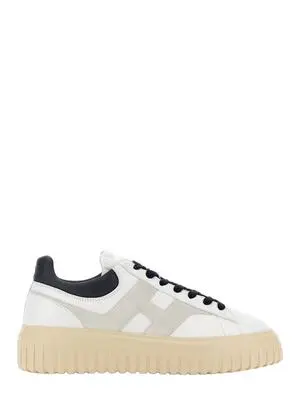 Hogan H-Stripes Leather Sneakers White