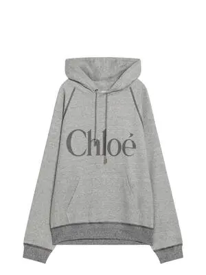 Chloé Hoodie With Logo - Grey