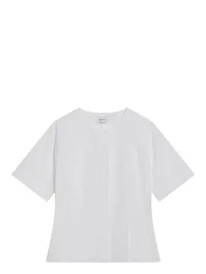 Alexander McQueen Corset Shirt In Poplin - White