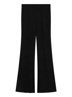 Balenciaga Flared Viscose Pants - Black