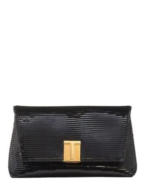 TOM FORD Mini Nobile Sequin Clutch - 1n001 Black