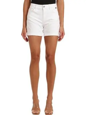 MAVI Pixie Cuffed Denim Shorts - White Feather Blue