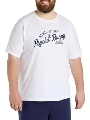 Psycho Bunny Big & Tall Fenton Graphic Tee - White