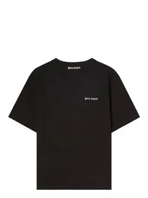 Palm Angels Embroidered Logo Slim Tee - Black