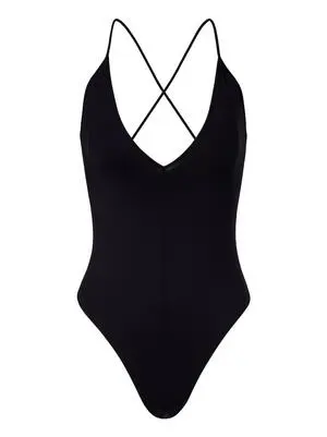 Wardrobe.NYC Open-back Bodysuit - Black