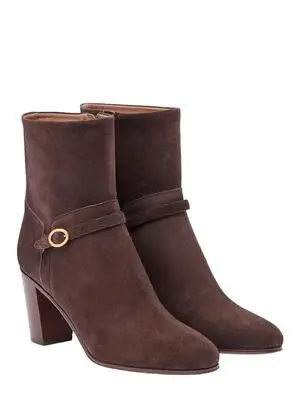 Valentino Garavani Pattie 75 Suede Ankle Boots - Brown