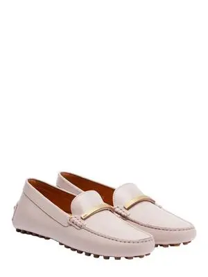 TOD'S Gommino Leather Driving Shoes - Pink