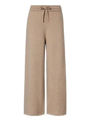 JIL SANDER Cashmere Wide-leg Pants - Brown