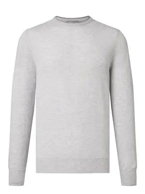 Canali Wool Crewneck Sweater - Grey