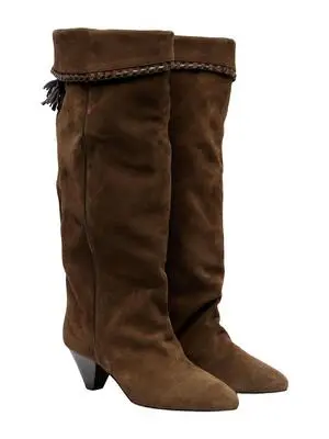 Isabel Marant Elita Suede Knee-high Boots - Brown