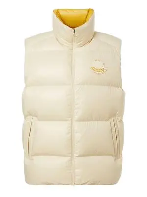 Moncler Lipsi Logo Down Vest - White