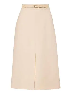 Valentino Garavani Crepe Couture Midi Skirt - Beige