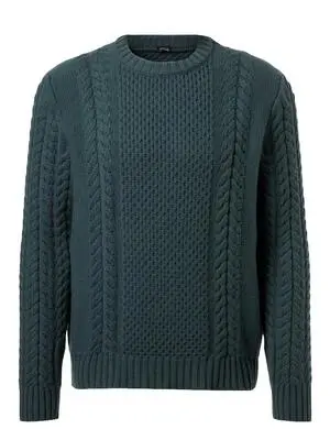 Kiton Cable-knit Cashmere Crewneck Sweater - Green