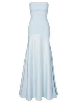 Solace London Alessandra Strapless Gown - Blue