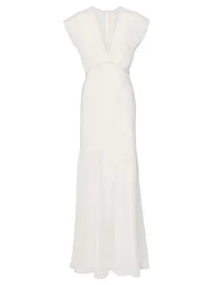 Max Mara Burano Silk Gown - White