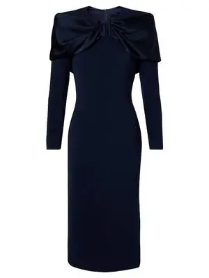 Jenny Packham Penny Caped Midi Dress - Blue